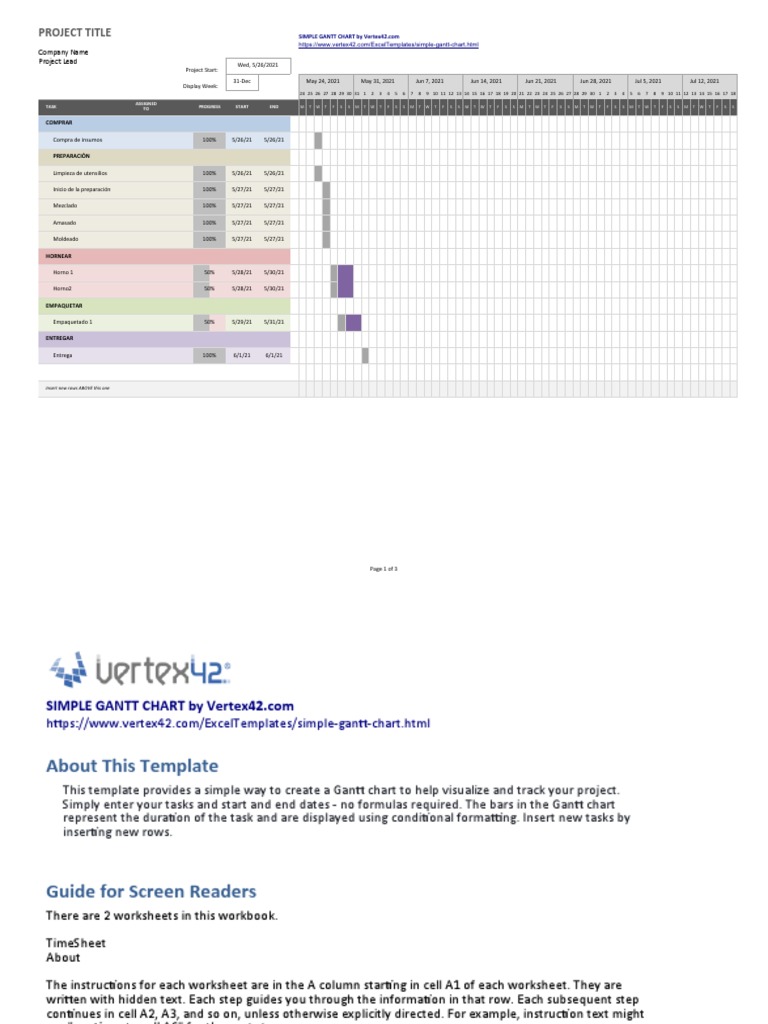Project Management Excel Template | PDF | Worksheet | Business