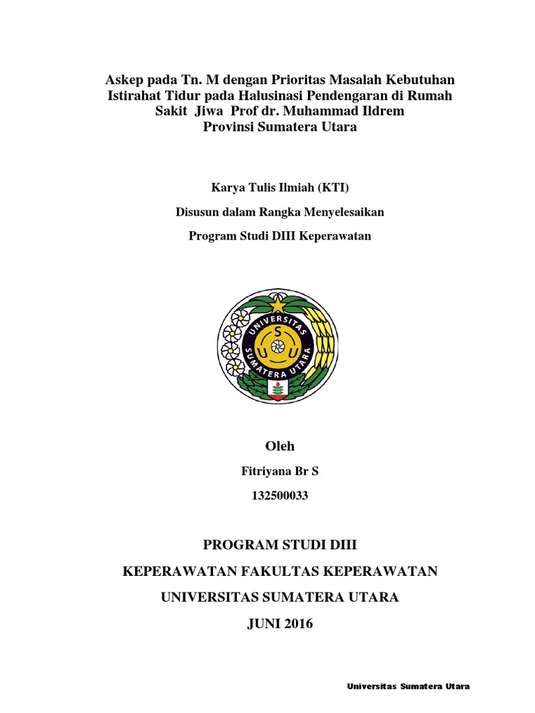 Karya Tulis Ilmiah (KTI) Disusun Dalam Rangka Menyelesaikan Program ...