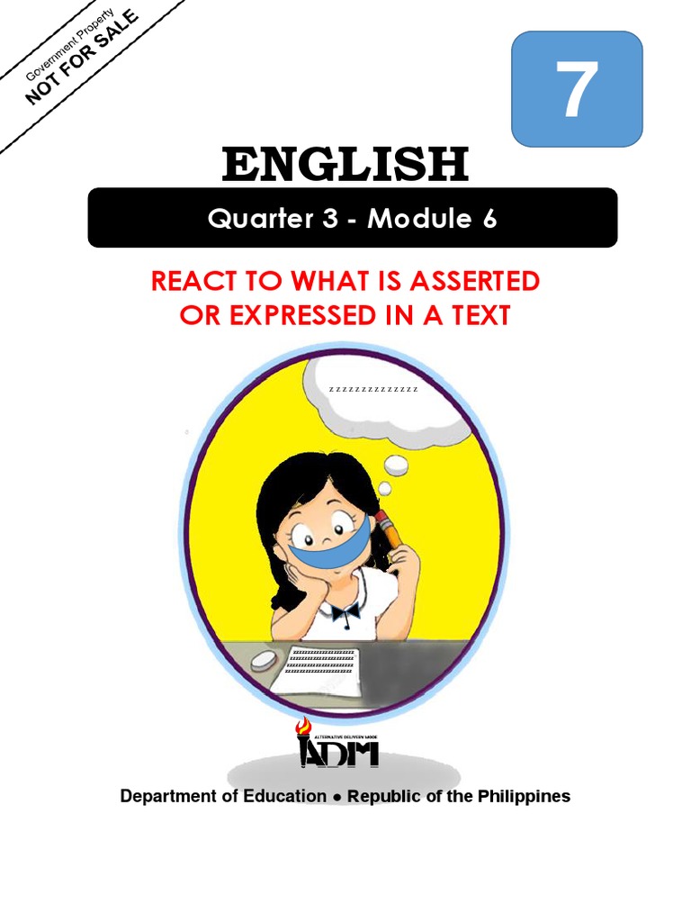 English: Quarter 3 - Module 6 | PDF | Homeschooling | Learning