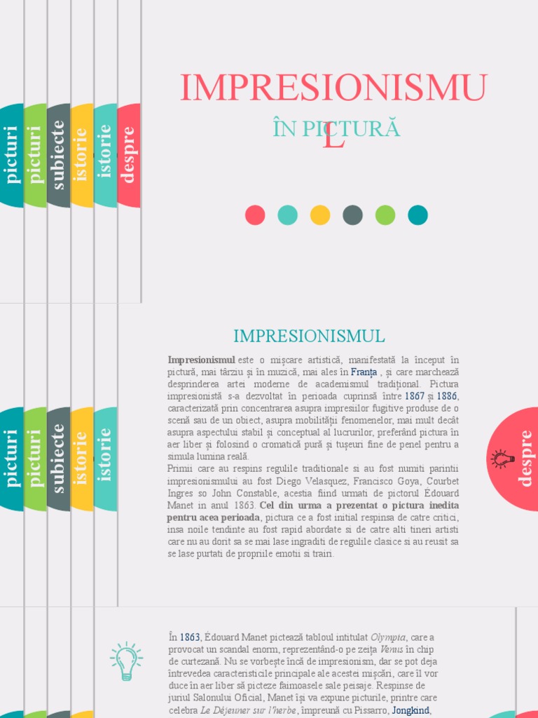 Impresionismul in Pictura | PDF