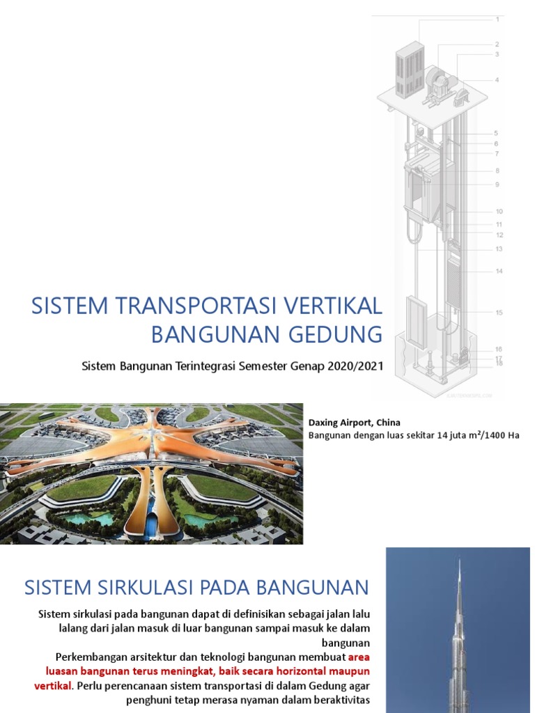 Sistem Transportasi Vertikal - SBT 2021 | PDF