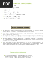 Ejercicios Resueltos de Potencias - Calcular y Simplificar | PDF | Exponenciación | División ...