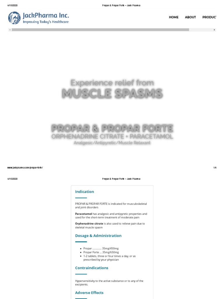 Relief for Muscle Spasms | PDF | Analgesic | Symptoms And Signs