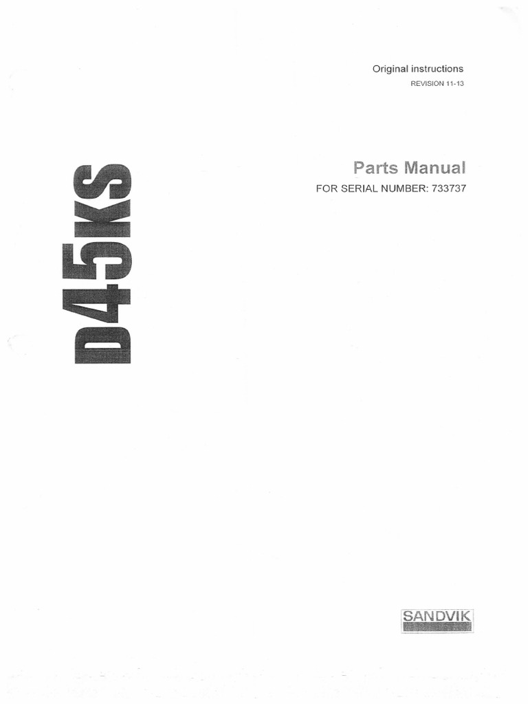 Каталог Sandvik D45KS | PDF