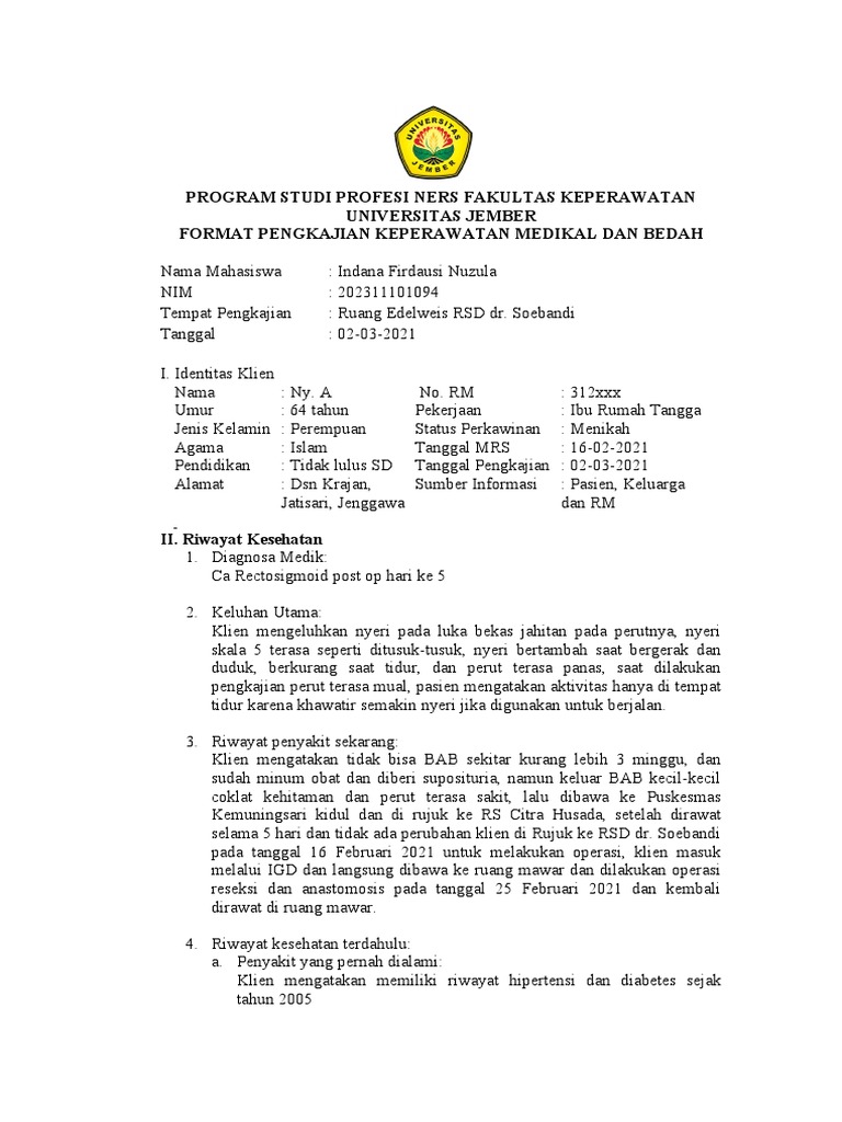 LK Ca Rectosigmoid | PDF