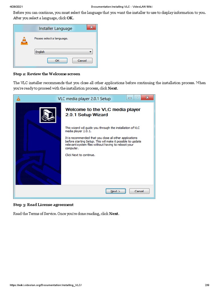 Documentation - Installing VLC - VideoLAN Wiki | PDF | Command Line ...