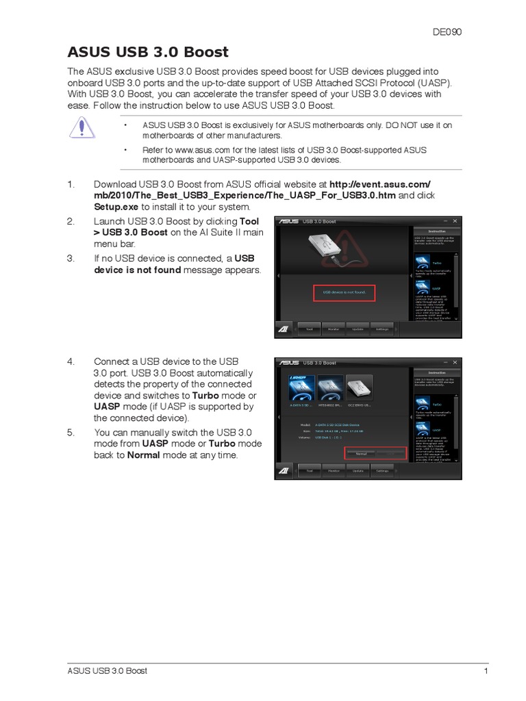 USB 3.0 Boost UserGuide | PDF | Usb | Computer Hardware