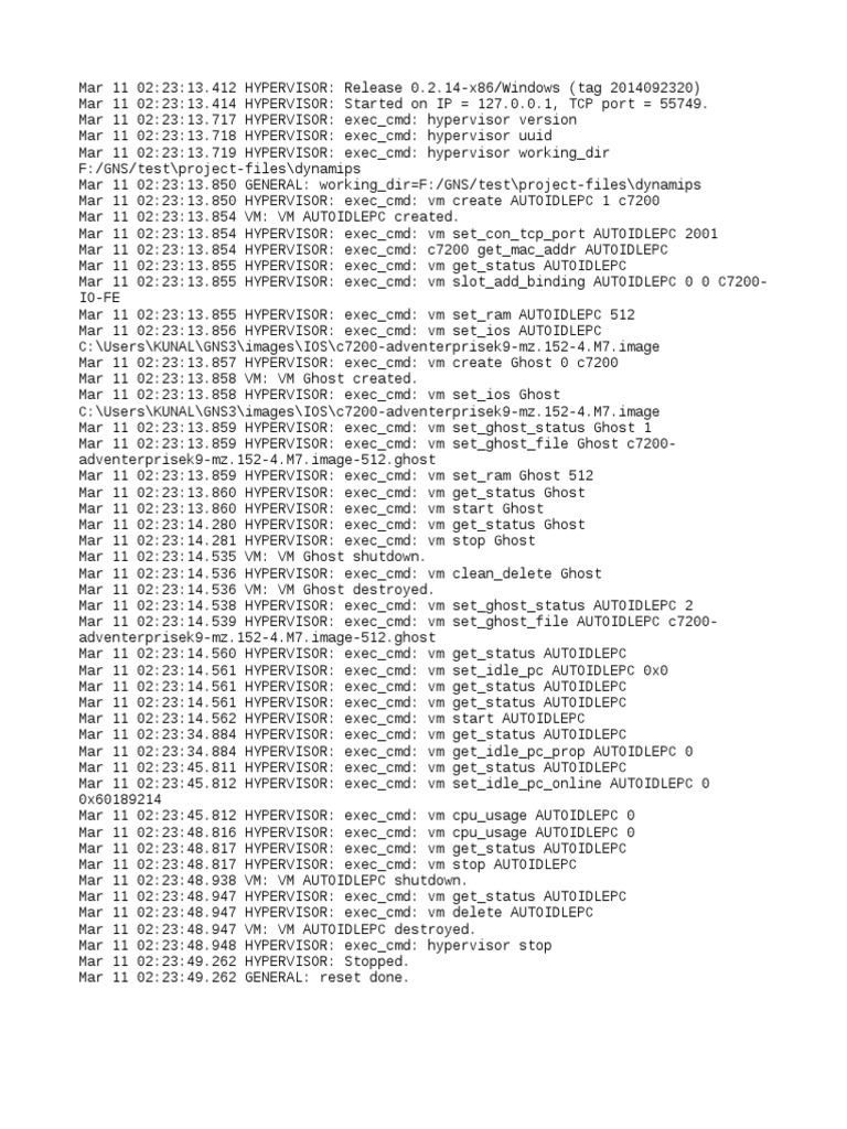 Dynamips I1 Log | PDF | Utility Software | Computer Architecture