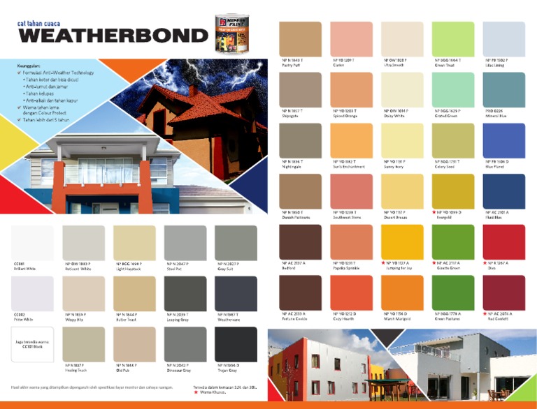 Nippon Paint Weatherbond Ready Mix Colour Card | PDF
