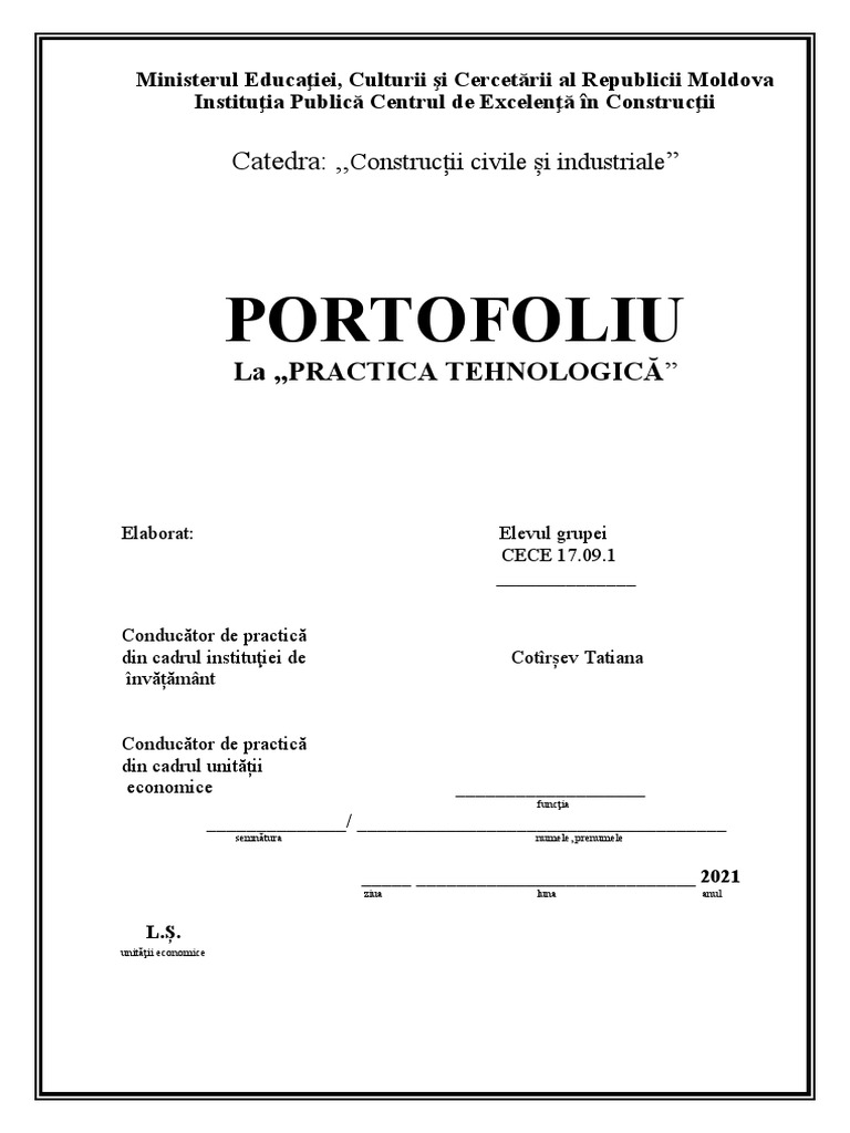 Foaie de Titlu | PDF