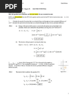 Potential Difference Problems | PDF | Voltage | Electric Field