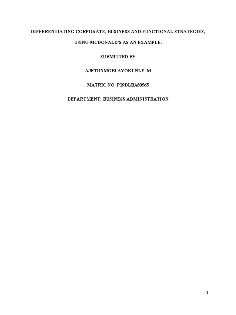 BUAD 802 Assignment | PDF | Strategic Management | Competitive Advantage