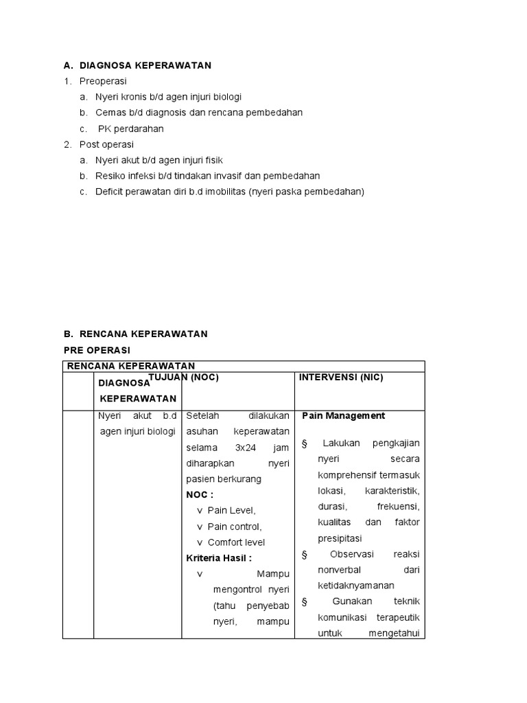 Intervensi Nanda Nic Noc | PDF