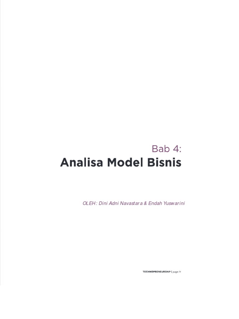 Analisa Model Bisnis | PDF