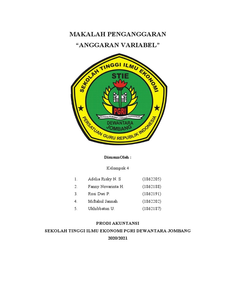 MAKALAH BAB Anggaran Variabel | PDF
