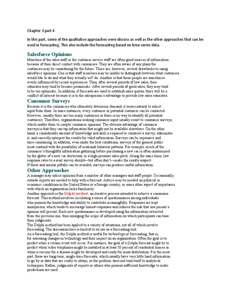 Chapter 3 Part 4 | PDF | Forecasting | Seasonality