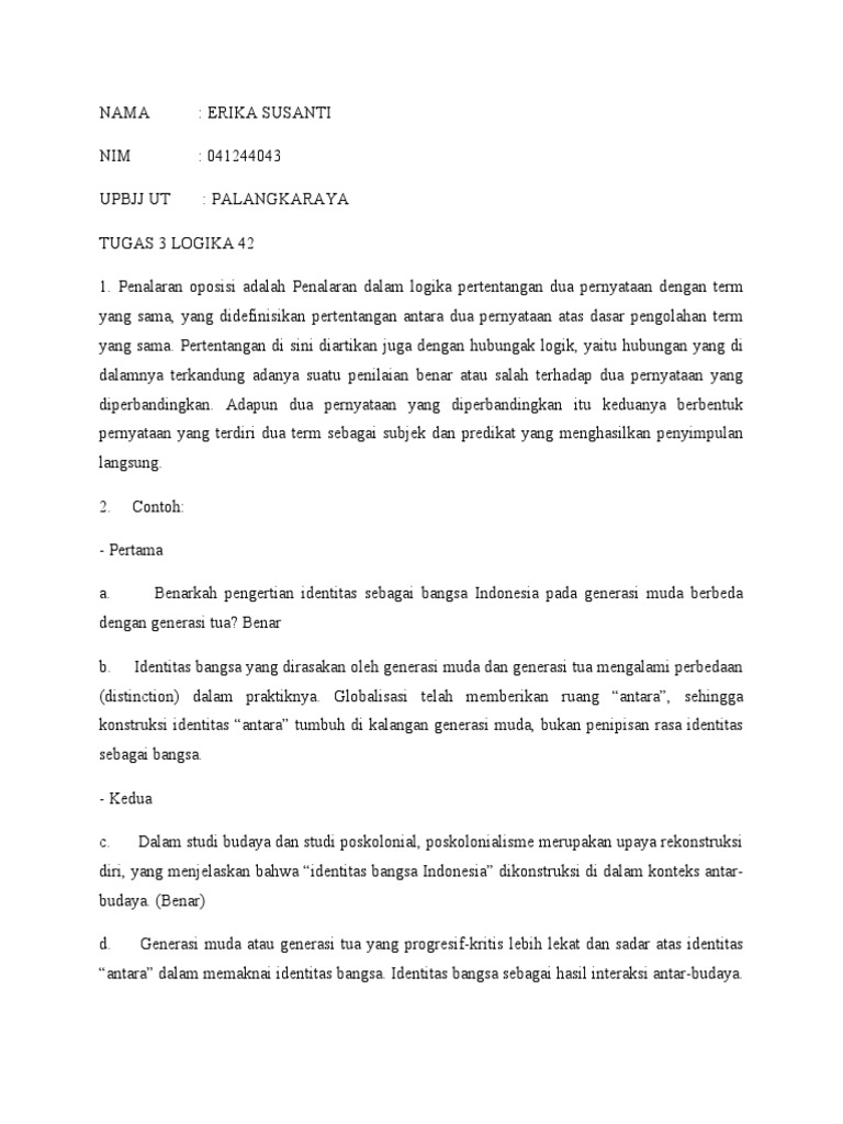 Tugas 3 Logika 42 | PDF
