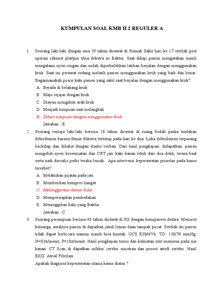OPTIMASI SOAL KMB II 2 REGULER | PDF