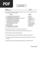 ARALING PANLIPUNAN 5 2nd SUMMATIVE TEST | PDF