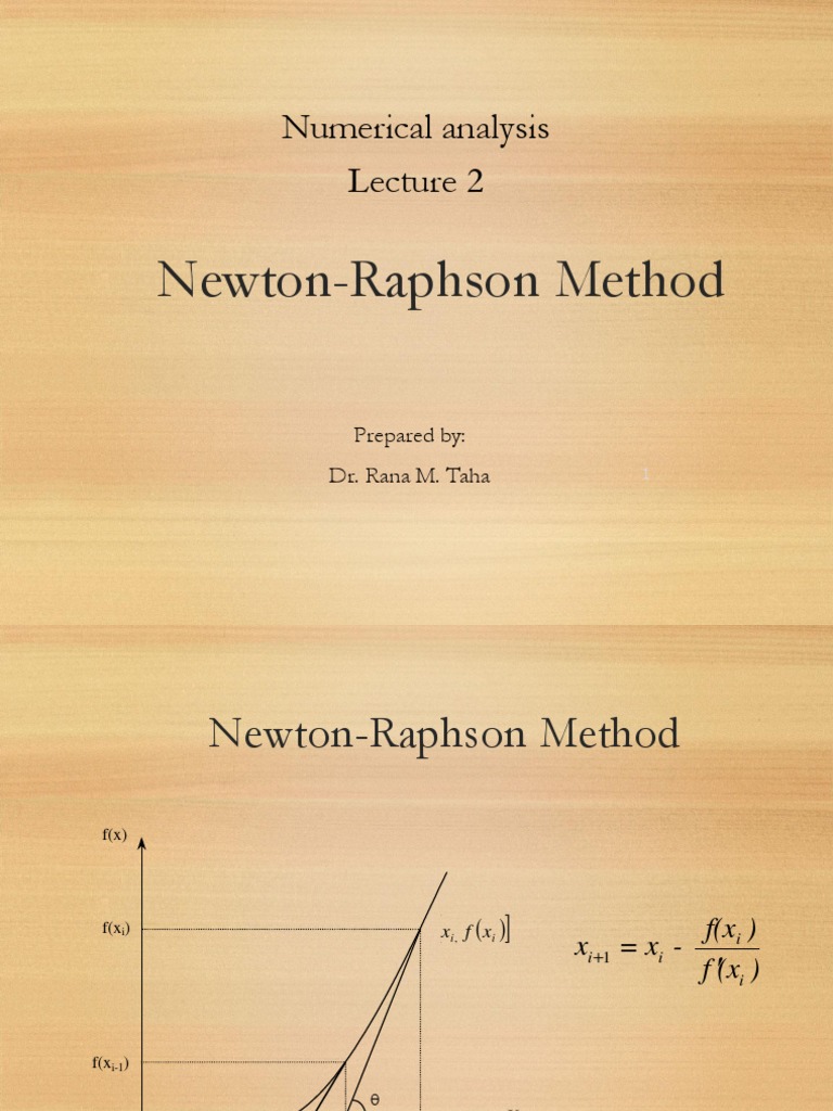 Newton-Raphson Method: Numerical Analysis | PDF | Numerical Analysis ...