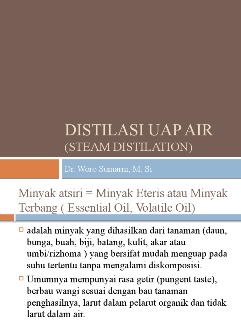Distilasi Uap Air | PDF