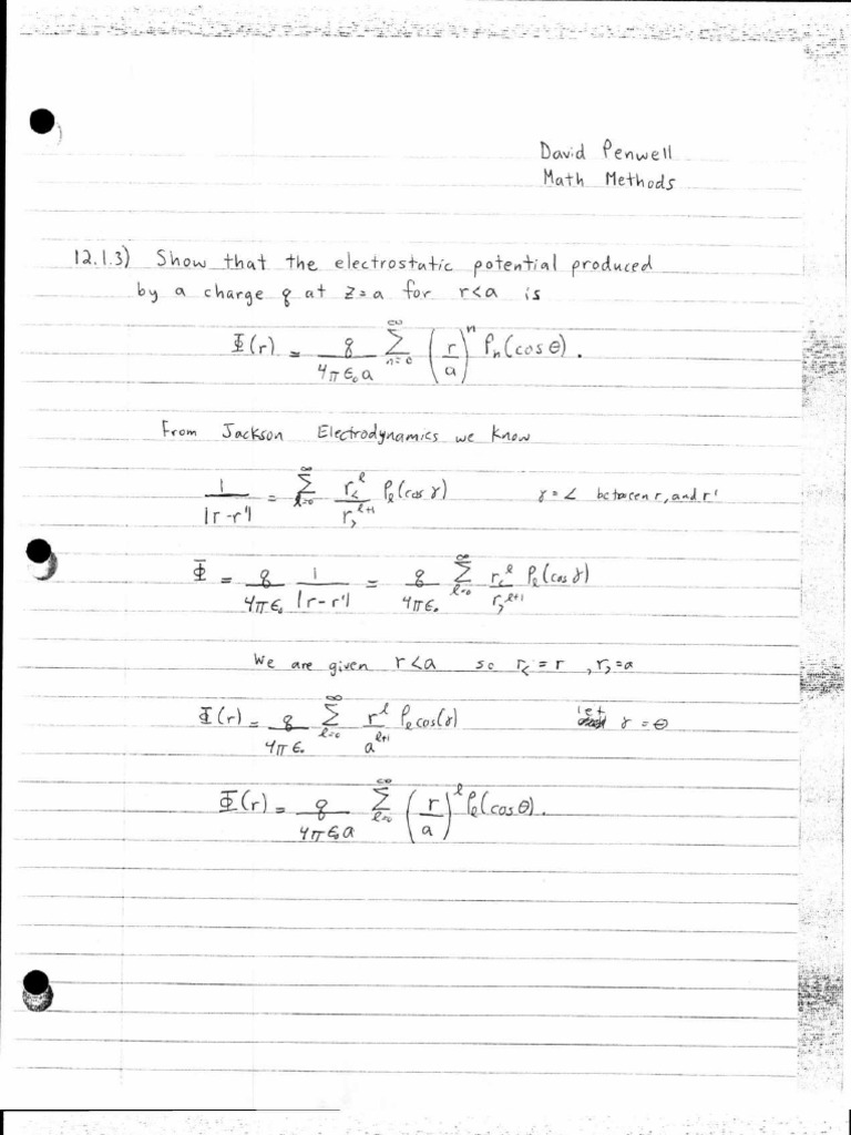 Arfken Mathematical Methods CH 12 HW | PDF