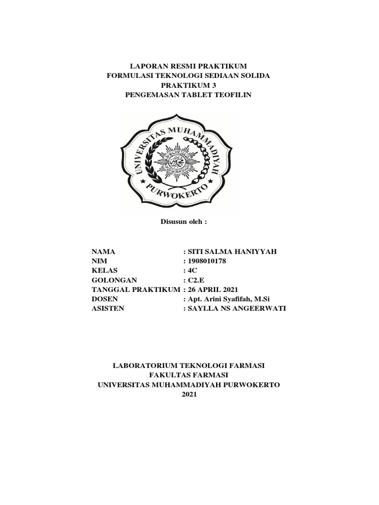 Lapres - P3 - 1908010178 - Siti Salma Haniyyah | PDF