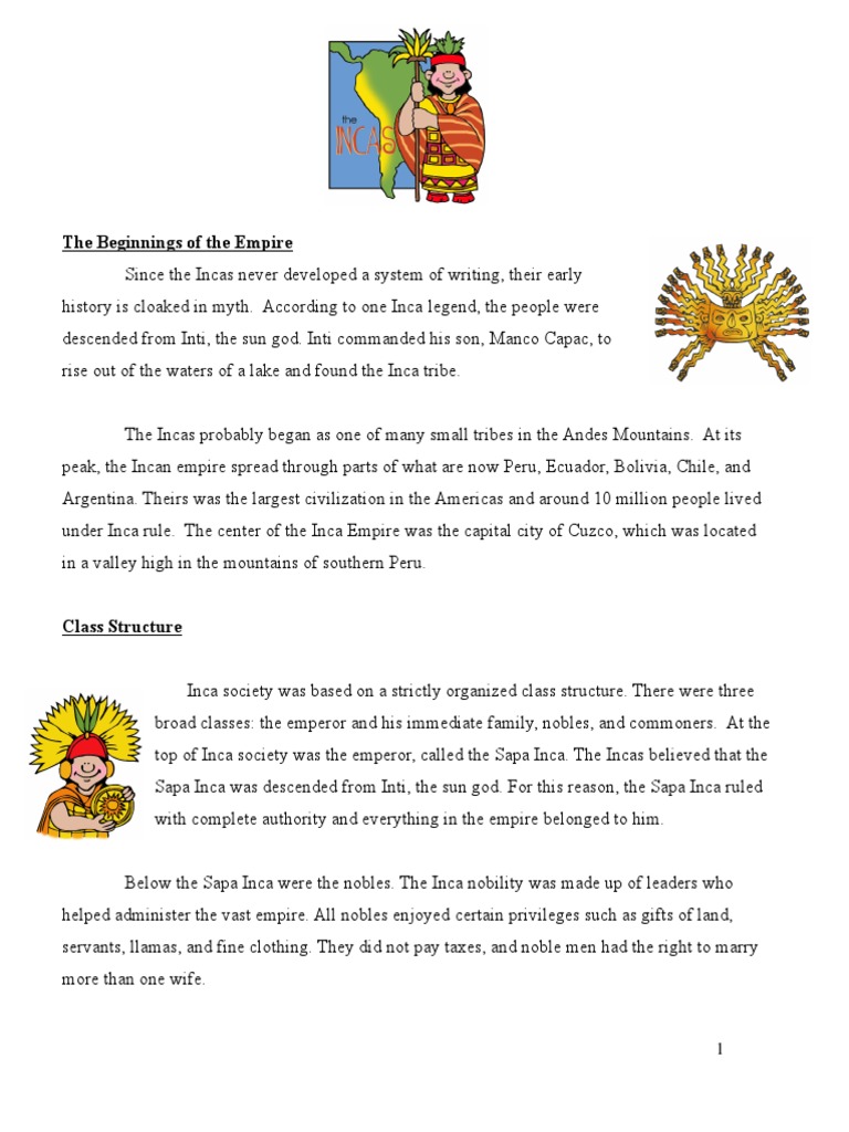 The Incas Reading | PDF | Inca Empire | Agriculture