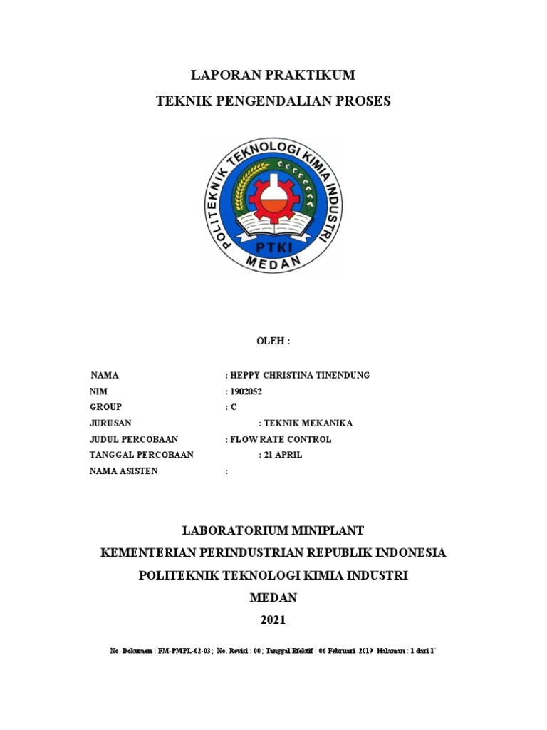 Cover Laporan TPP I | PDF