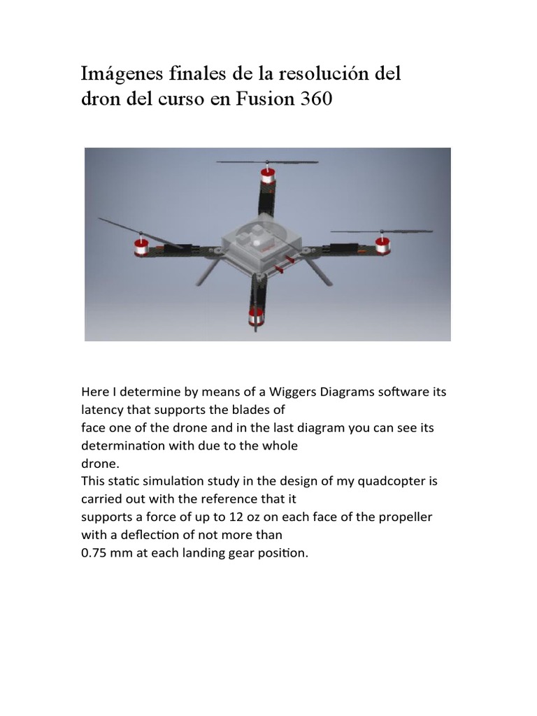 Drone Design Analysis in Fusion 360 | PDF | Science & Mathematics ...