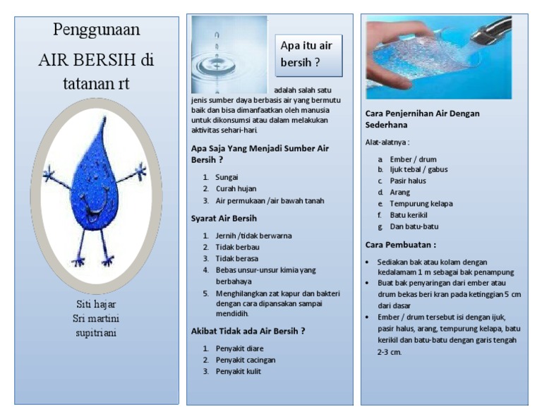 Leaflet Air Bersih | PDF