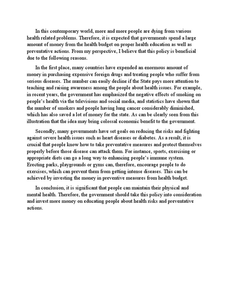 Health Education and Preventative Measures | PDF | Social Science ...