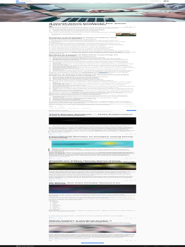 3 Must-Have Projects For Your Data Science Portfolio - by Aakash N S - Jovian - Jan, 2021 ...