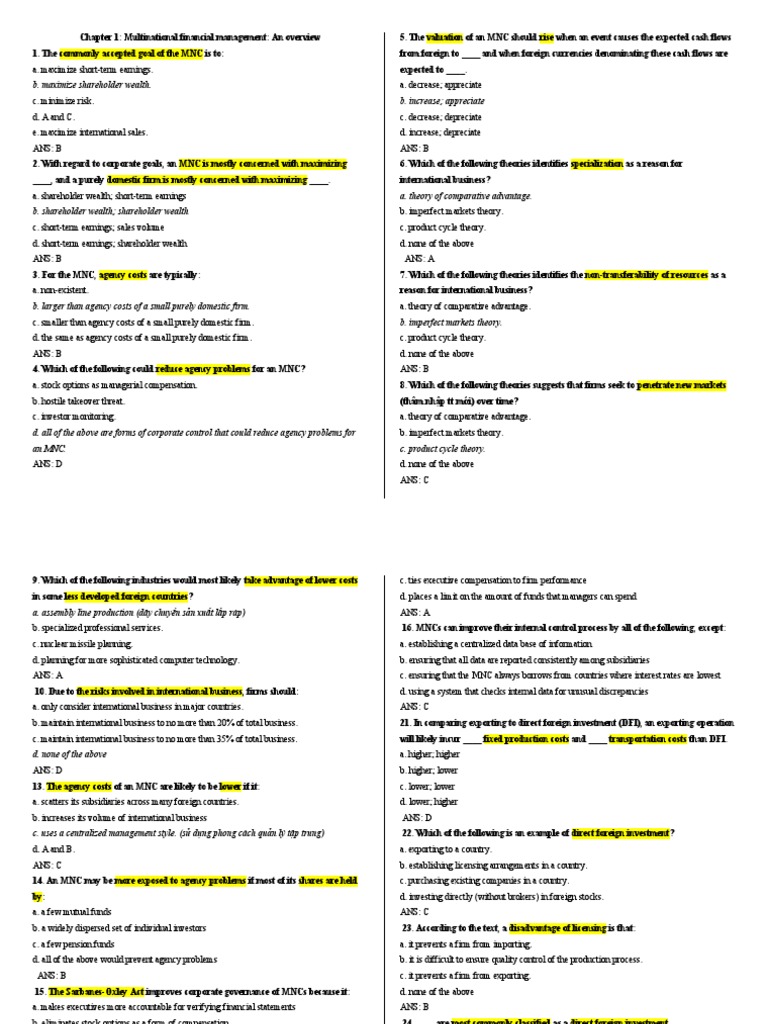 Chapter-1 IFM | PDF | Balance Of Payments | Balance Of Trade