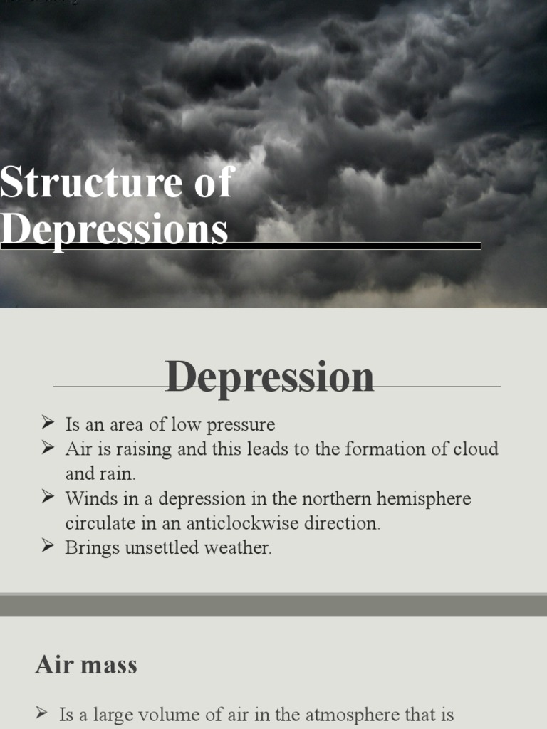 Report in Meteorology (Structure of Depressions) | PDF | Atmosphere Of ...