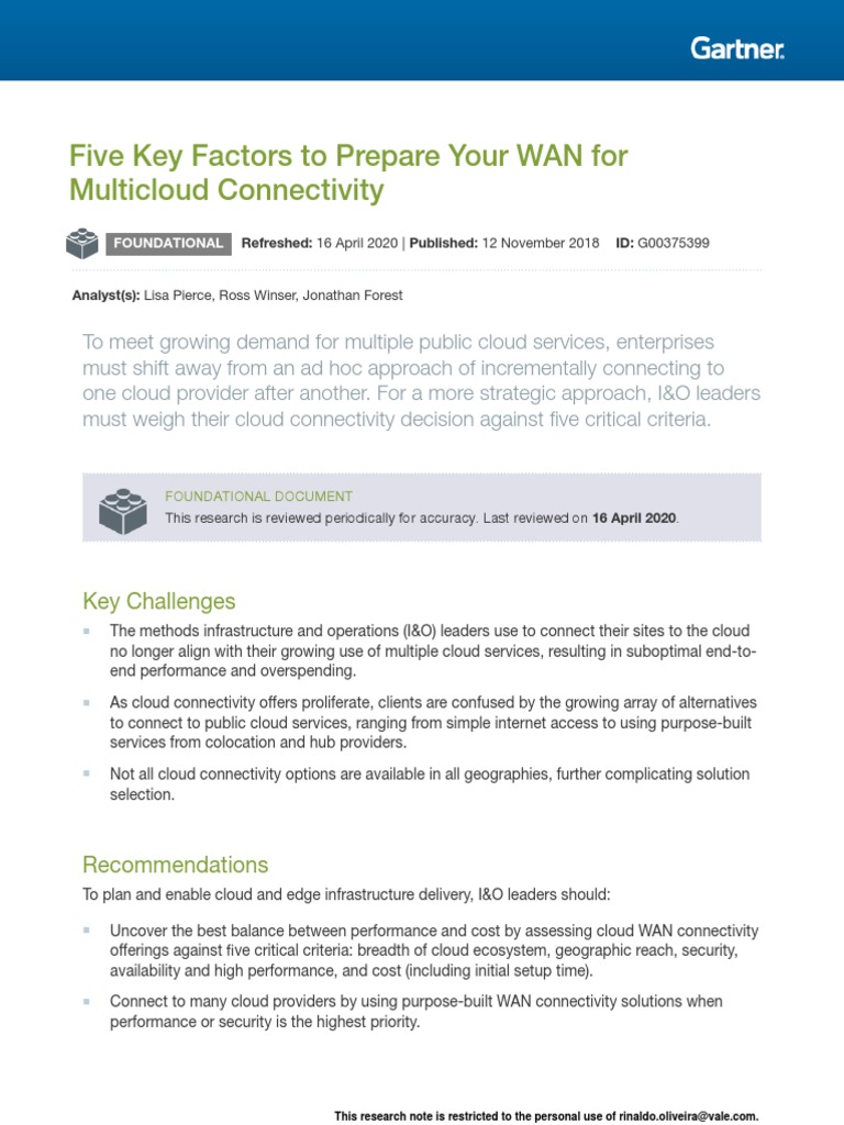 Five Key Factors To Prepare 375399 | PDF | Cloud Computing | Software ...
