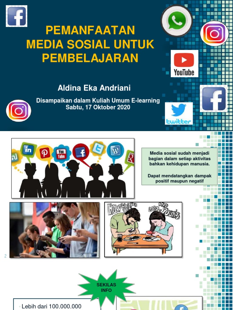 Pemanfaatan Media Sosial Untuk Pembelajaran - Aldina Eka Andriani | PDF