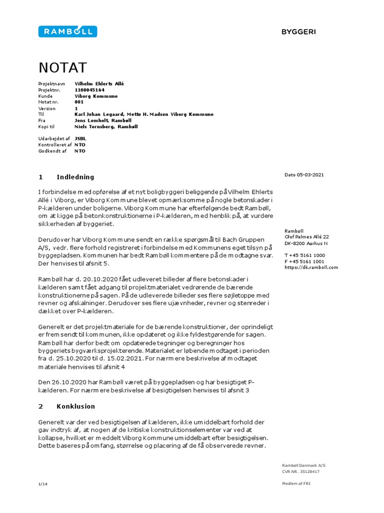 Notat - Vilhelm Ehlerts Alle | PDF