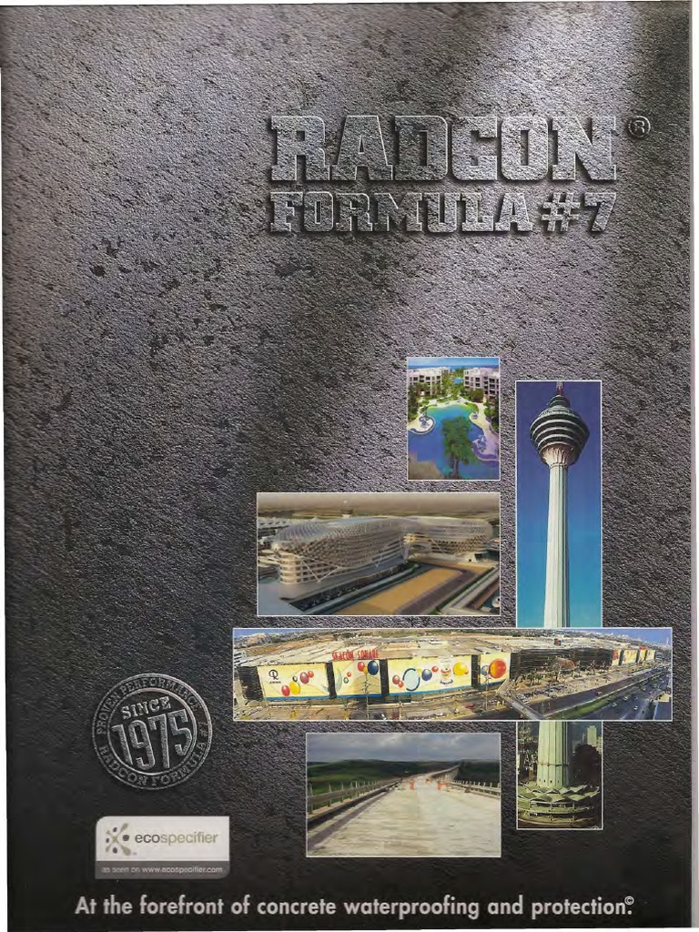 Radcon Formula 7 - Brochyr | PDF | Concrete | Cement