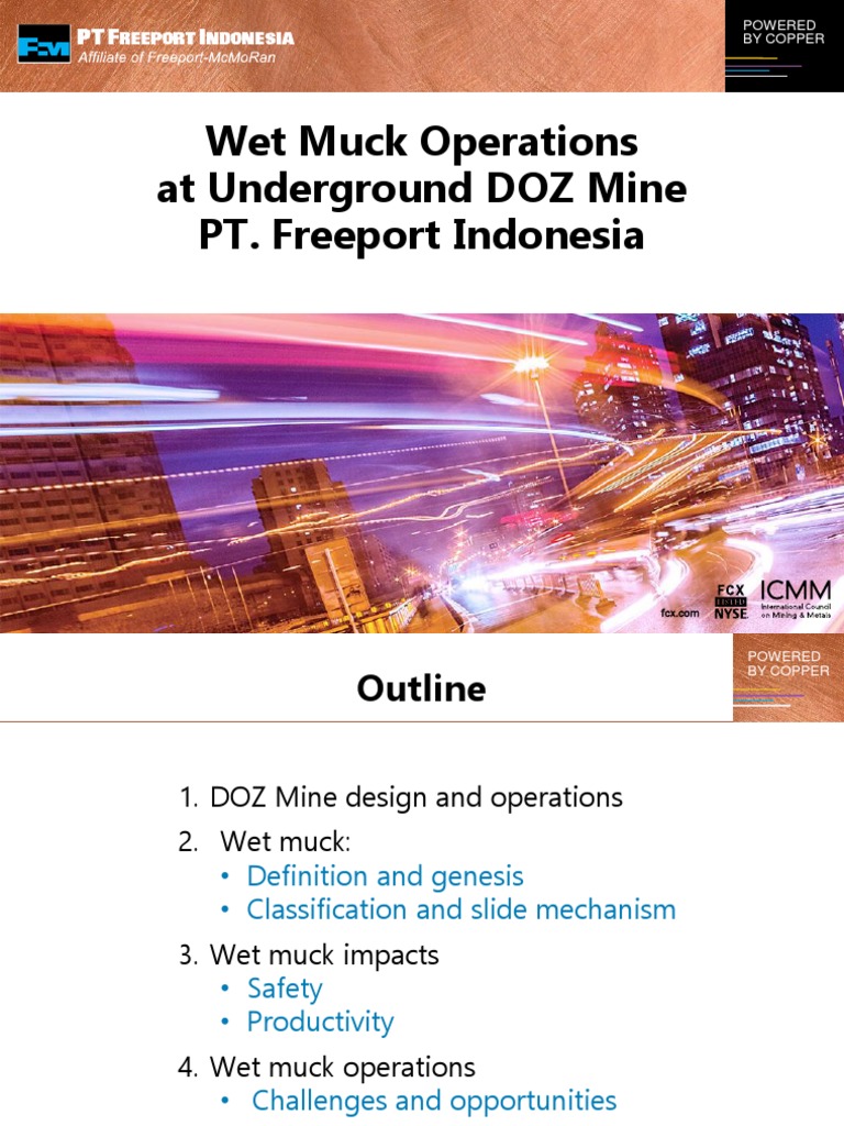 Wet Muck Operations at DOZ Mine | PDF | Mining | Natural Materials