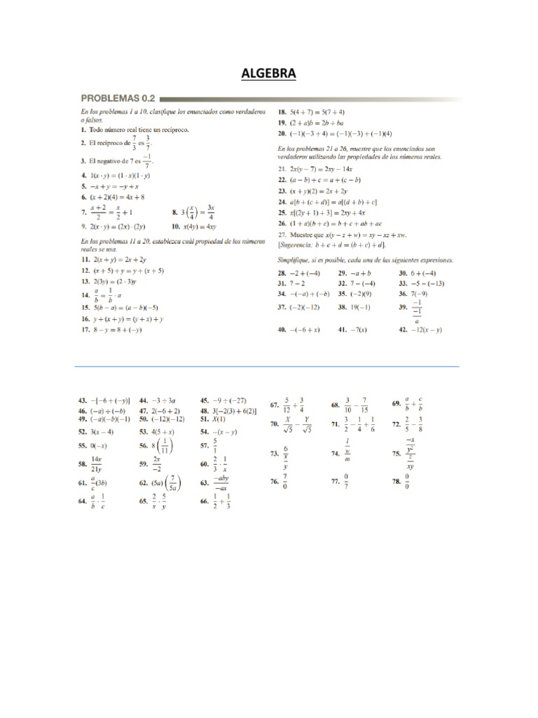 Algebra 1 | PDF | Métodos y materiales de enseñanza | Ciencia y matemáticas
