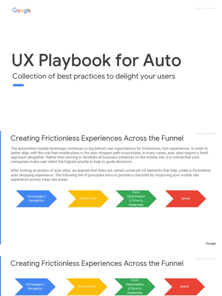 UX Playbook For Auto: Collection of Best Practices To Delight Your ...
