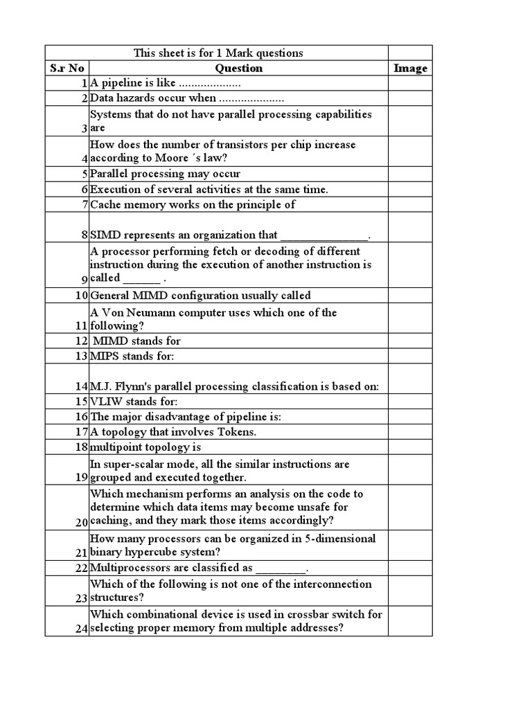 BE - HPC - MCQ 1 - 6 Unit | PDF | Parallel Computing | Computer Science