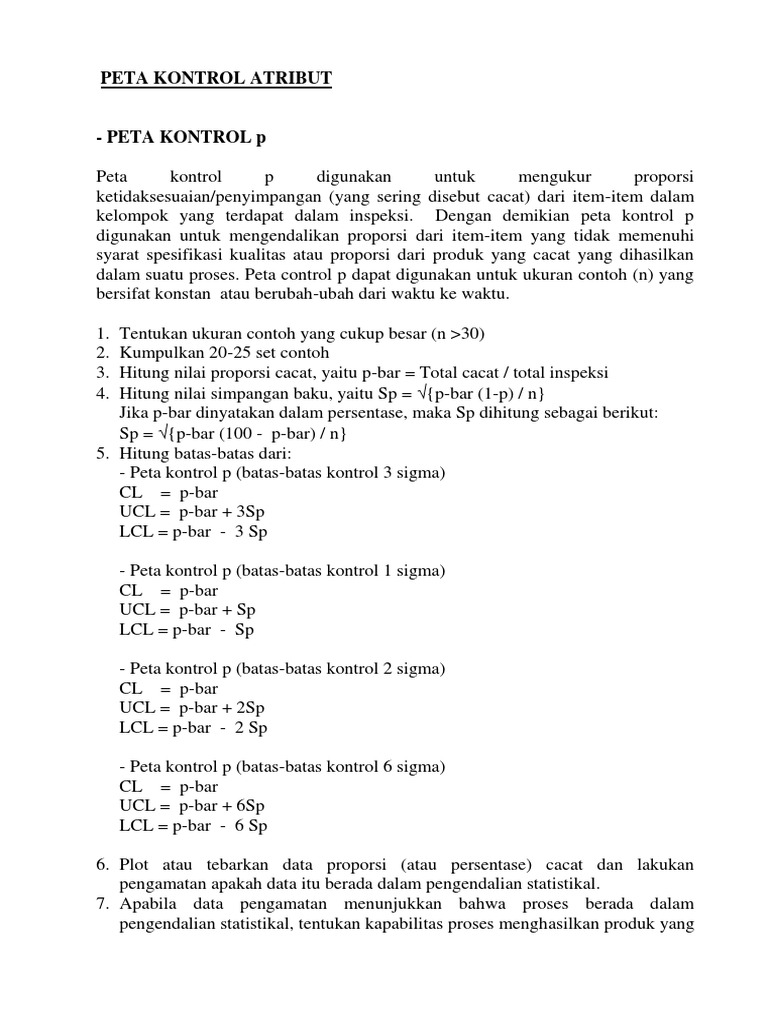 PPMUTU (Peta Kontrol Atribut | PDF