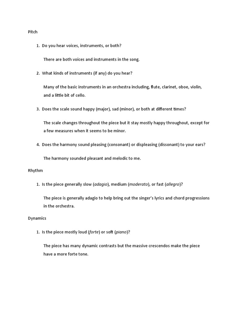Active Listening Assignment | PDF | Harmony | Music Theory