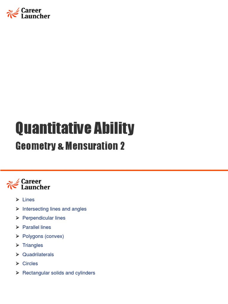 GMAT - Geometry & Mensuration 2 New With Solution | PDF | Area | Circle
