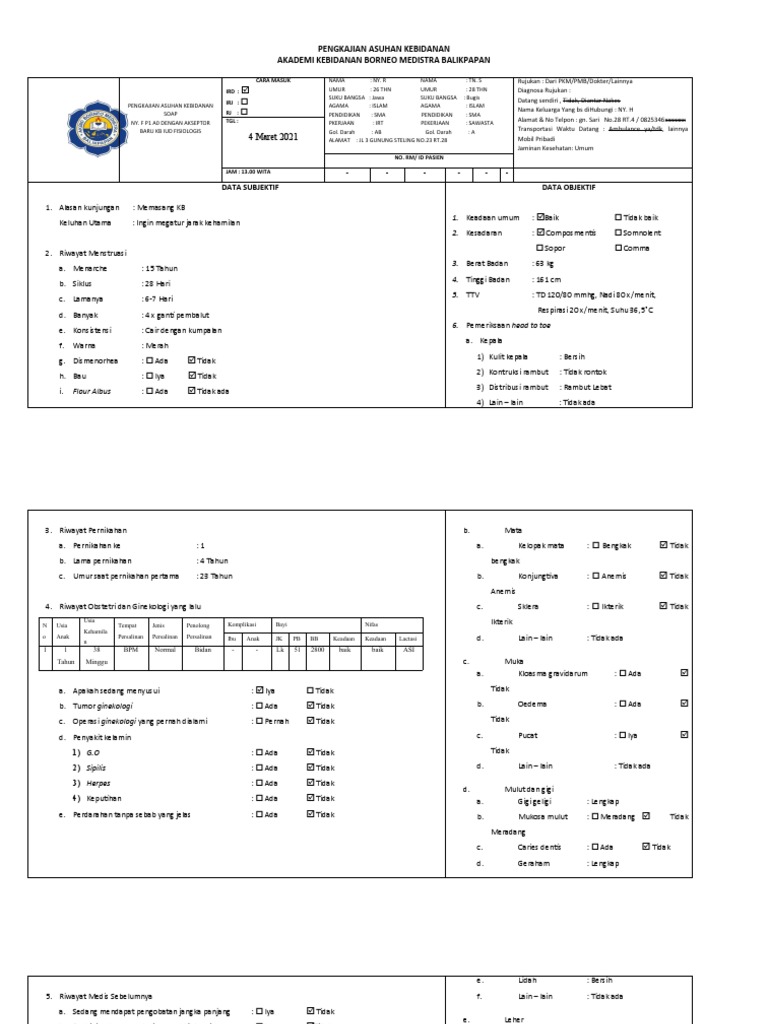 Soap KB Iud PKK Iii | PDF