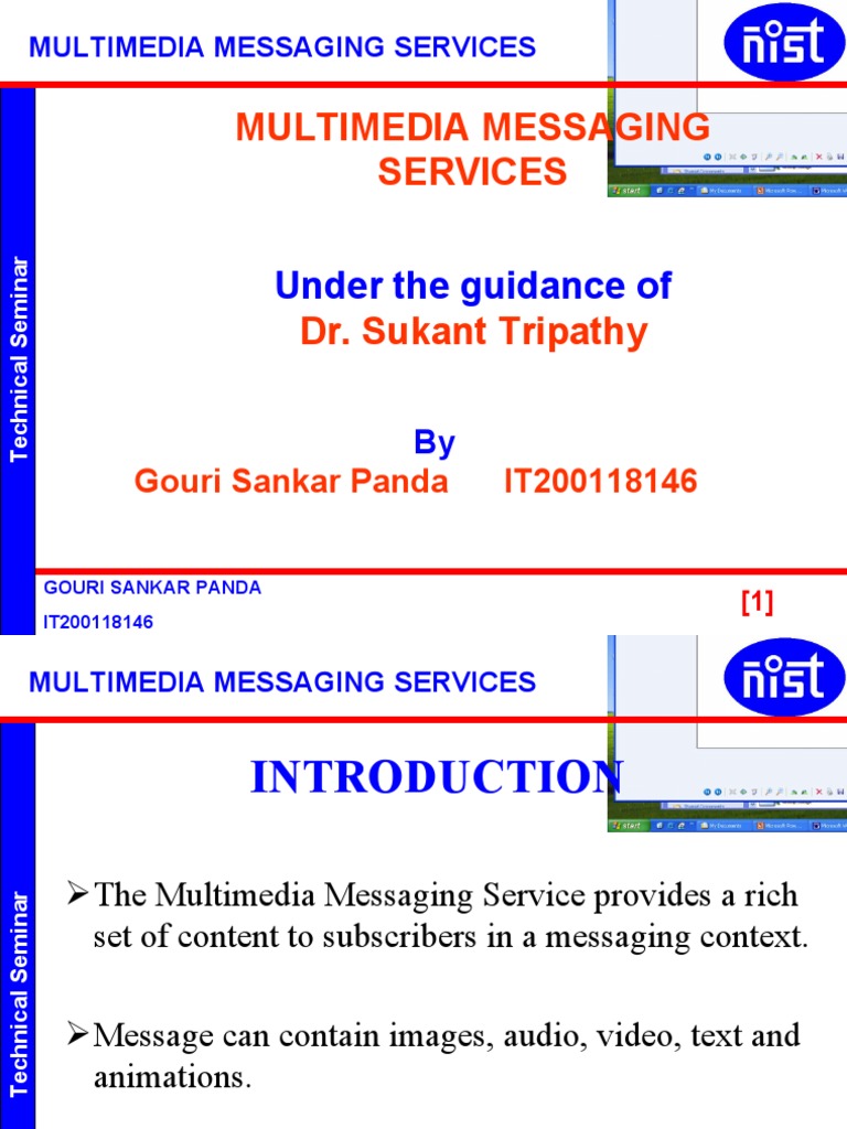Multimedia Messaging Services: Under The Guidance of | PDF | Multimedia ...