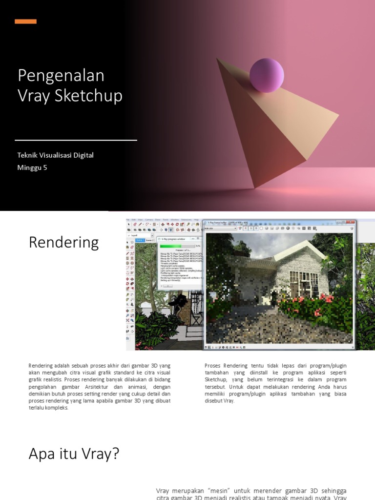 Vray Sketchup: Panduan Rendering Realistis | PDF