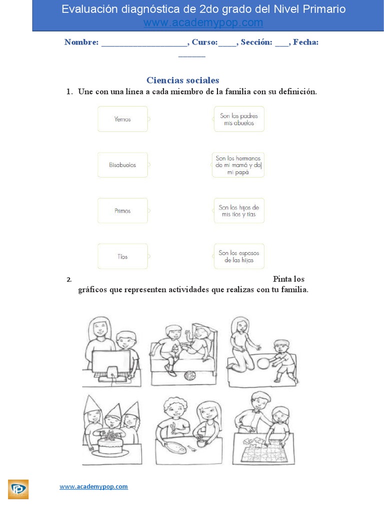 Evaluacion Diagnostica de 2do Primaria Soc | PDF